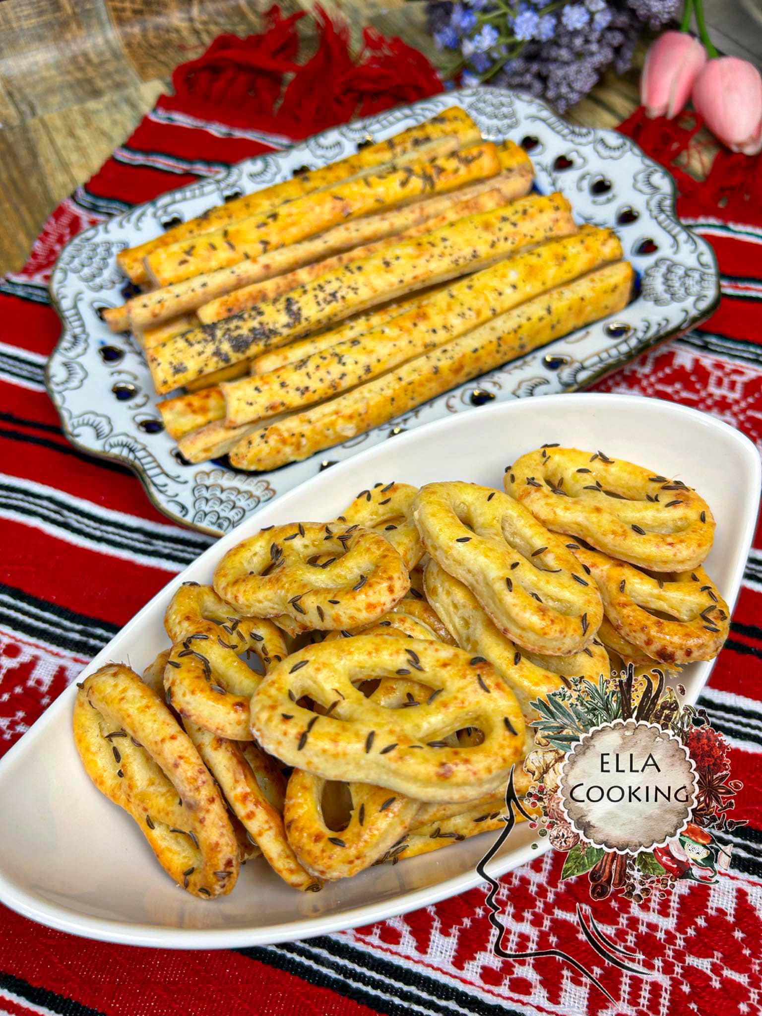 Saratele si covrigei cu branza si chimen. – Ella Cooking